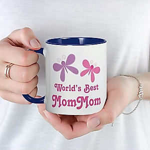 CafePress Best Mommom Butterfly Mug Ceramic Coffee Mug, Tea Cup 11 oz
