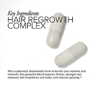 SeroVital Hair Regeneres - Formulated For Women Seeking Enhanced Hair Growth - Supports Noticeable Decrease in Age-Related Hair Loss and Shedding - (60 Count)