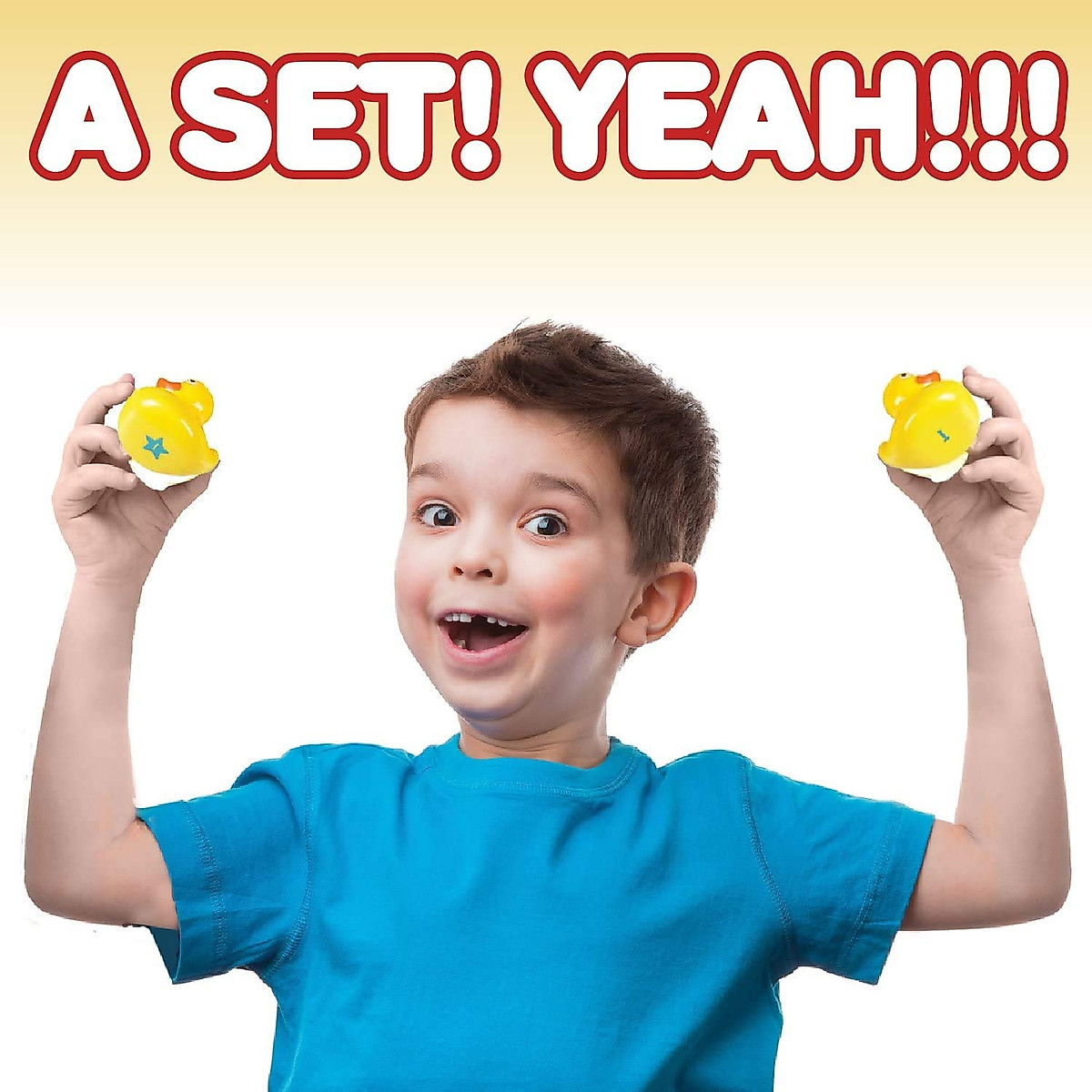 Gamie Plastic Duck Matching Game, Includes 20 Ducks with Numbers & Shapes, Memory Game for Kids, Fun Educational Learning Toys for Preschoolers, Develops Memory, Concentration, & Number Recognition