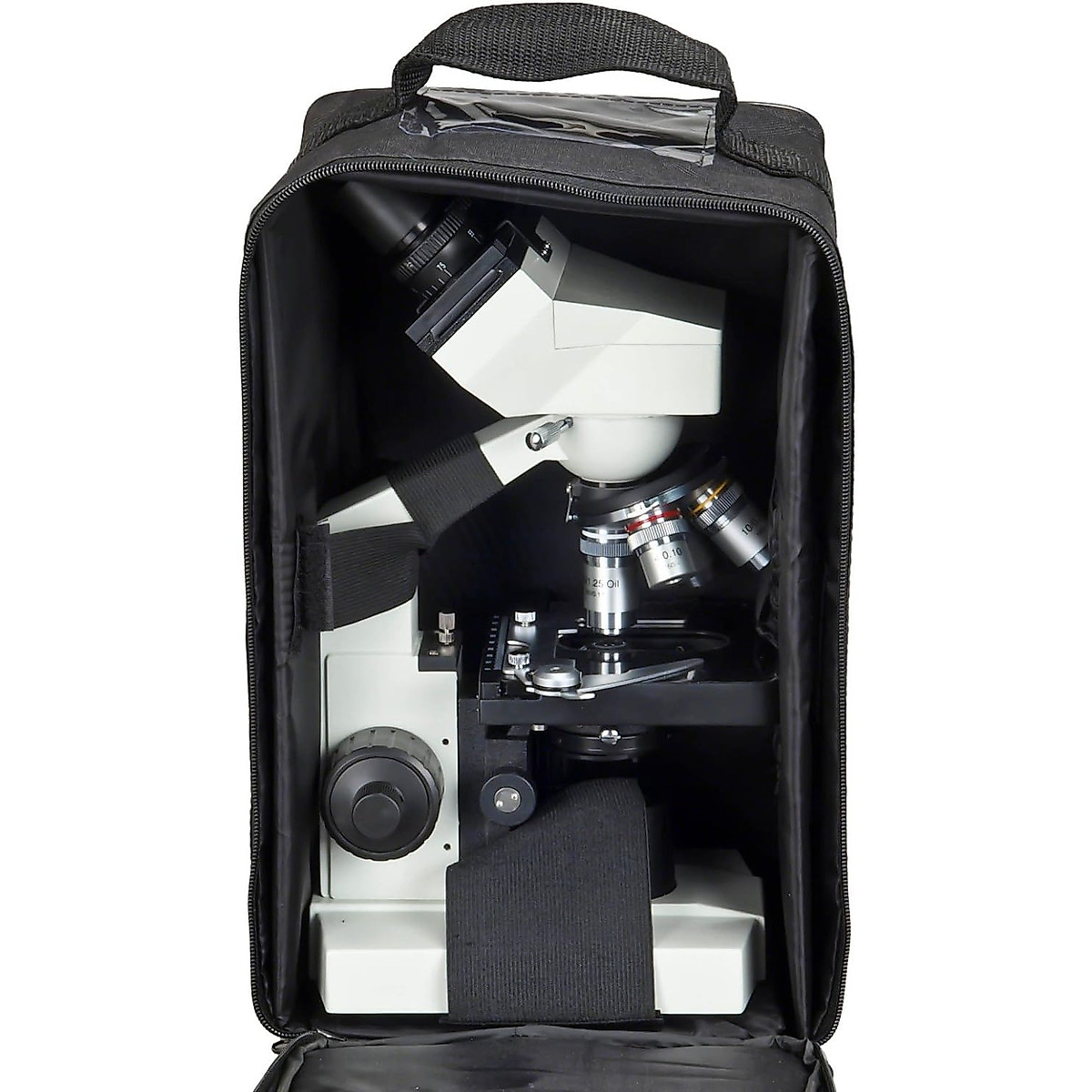 OMAX Vinyl Carry Case for Composite Microscope, for M82ES, MD82ES10, MD810, 20.3 x 17.8 x 33 cm