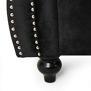 Christopher Knight Home Glenmont Love Seats, Black + Dark Brown