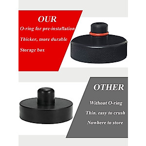 SYOAUTO Jack Pad for Tesla Model 3/Y/S/X Tesla Pucks Rubber Lifting Jack Pad 4 Packs Tesla Model Y Accessories 2024 2023 2022 2021