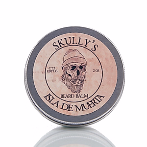 Skully's Beard Balm 2 oz. (Coconut and Pineapple Scented) Medium Hold, Tames Flyaways, Promotes Healthy Beard Growth