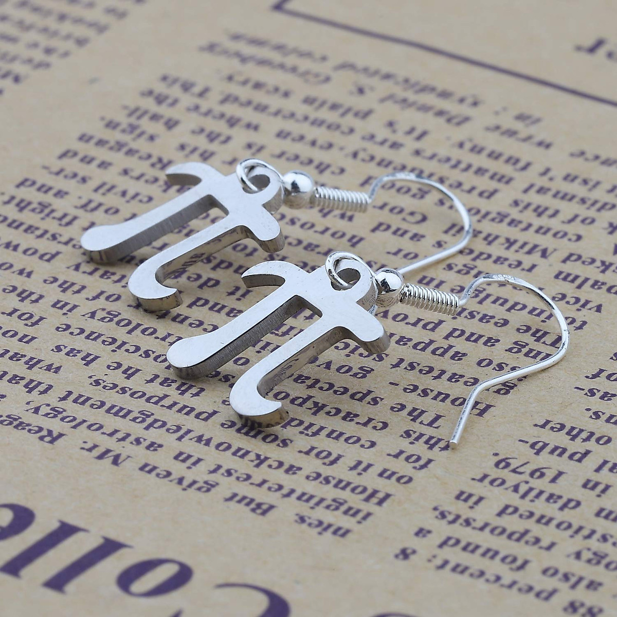 Unisex Pi Sign Earring Back to School Gift Science Jewelry (earring)