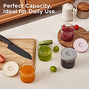 Spreccio Glass Food Jars - Airtight Dressing Containers with Lids, Perfect for Sauces, Overnight Oats, and Baby Food Storage, Small Glass Jars with Lids, 10oz Pack of 4