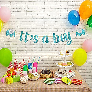 It's a Boy Banner, Baby Shower Party Garland Decorations For Baby Boys, Babies First Communion Party Decors Supplies, Pregnant AF | Baby 1st/2nd Birthday Party Photo Props