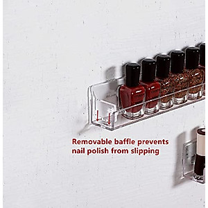 LikeU 6 PCS Clear Acrylic Floating Shelves Book Shelf Display Ledge,5 MM Thick Wall Mounted Storage Shelf for Nursery Decor,Invisible Kids Bookshelf and Small Toy Storage,15 Inch