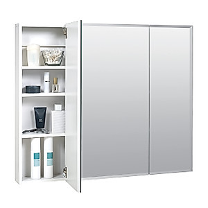 Zenith M36, Beveled Tri-View Medicine Cabinet, Frameless