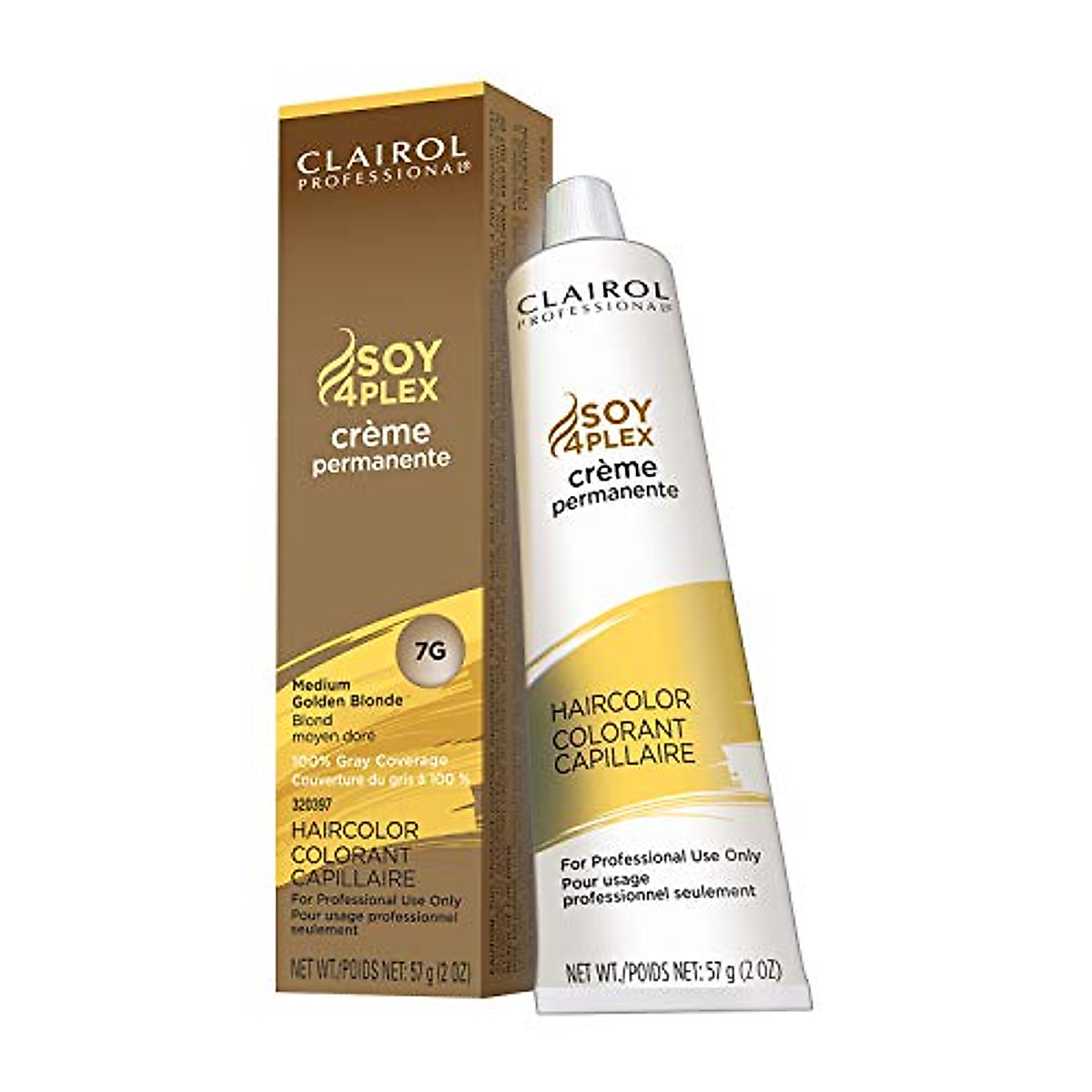 Clairol Professional Permanent Crème Hair Color 7g Med Gold Blonde