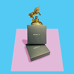 WSKFLY Gold Dangle Earrings for Women, 18K Gold Plated Waterdrop Cutout Drop Earrings (Gold)