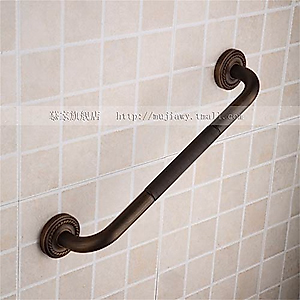 CRODY Bath Wall Attachment Handrails,Grab Bar Rails Bathroom Grab Bar, Wall-Mounted Straight Hair Towel Rack, Sturdy Brass Shower Safety Handle for Bathtub, Toilet, Bathroom, Kitchen