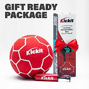 Kickit Soccer Tennis Ball | The Official Soft Soccer Ball of Soccer Tennis, Soccer Training, Freestyle Soccer and Juggling | Size 5 (Red Ball)