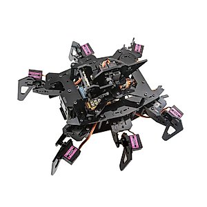 Adeept RaspClaws Hexapod Spider Robot Kit for Raspberry Pi 4 3 Model B+ B, STEAM Crawling Robot, OpenCV Target Tracking, Video Transmission, Raspberry Pi Robot with PDF Manual