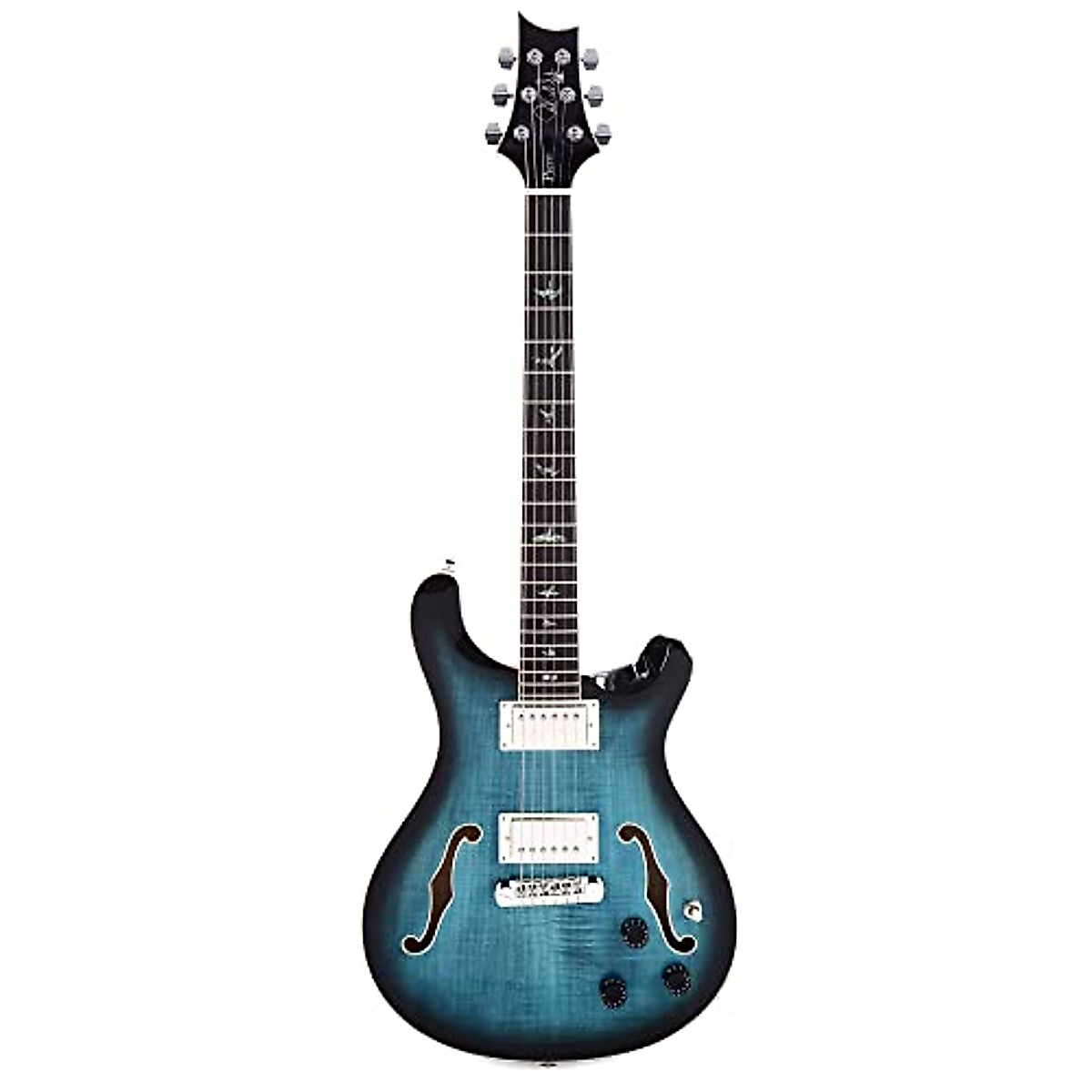PRS Paul Reed Smith 6 String SE Hollowbody II, Faded Blue Burst with Case, Right (105537:PB)
