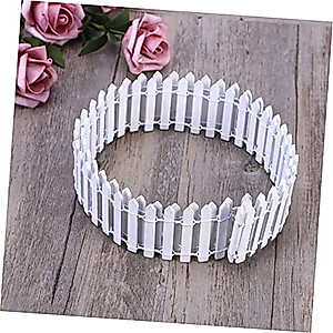 Happyyami 6 Pcs Mini Fence Mini Pots Mini Decor Sand Table Toys Mini Fairy Garden Fences DIY Wood Picket Fence Mini Wood Fencing Sand Table Fence Model Small Fence Mini Garden Decoration