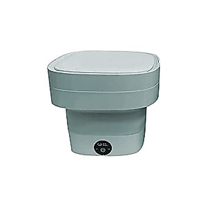 YYbm Folding Washing Machine Portable Small Household Sterilization Wash Underwear Panties Socks Baby Washing Machine Shoes Machine (Color : Blue, Plug Type : AU)