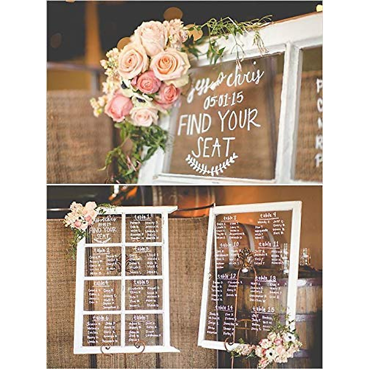 Glass Pen Window Marker: Black and White 5 Pack - Glass Markers, Car Marker or Mirror Pen with Washable Paint - Car Windows, Mirrors, Signs, Crafts