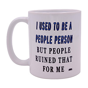 Rogue River Tactical Sarcastic Funny Coffee Mug I Used To Be a People Person Novelty Cup Great Gift Idea For Employee Boss Coworker