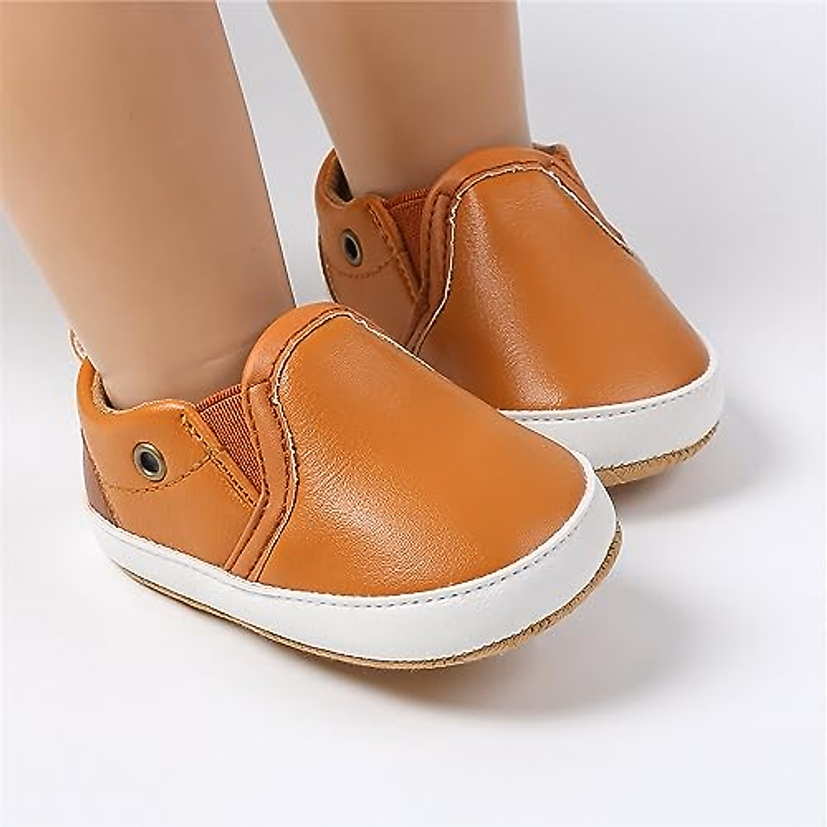 Timatego Infant Baby Boys Girls Snow Boots Non Slip Soft Sole Toddler First Walker Crib Warm Winter Shoes 0-18 Months(0-6 Months Infant 30 Brown)