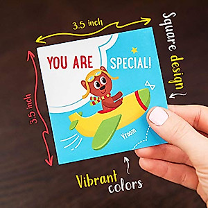 Party Profi Lunch Box Notes for Kids - 60 Cute Inspirational and Motivational Thinking of You Cards for Boys & Girls Lunchbox
