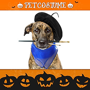 Xaatren 40 Pcs French Berets and Scarves Bulk Beret Hats for Women Kids Felt Artist Beret with Scarf for Halloween Costume(Neon Colors)