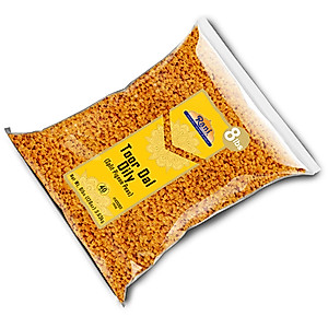 Rani Toor Dal (Split Pigeon Peas) Oily, 128oz (8lbs) 3.63kg Bulk ~ All Natural | Gluten Friendly | NON-GMO | Vegan | Indian Origin
