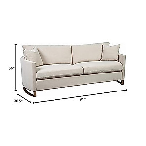 Coaster Home Furnishings Corliss Upholstered Curved Arms Sofa Beige