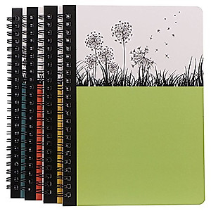 Hardcover Spiral Notebook, Dream Tree Journal to Write in, Blank Diary, Composition Notebook College ruled 80 Sheets, 5.5 x 8.3inch, 4 Pack