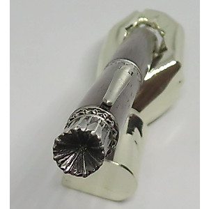 cv - Keen Handcrafted Handmade Peruvian Walnut Archery Twist Antique Pewter Pen