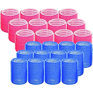 Hair Rollers, 24 Pack Self Grip Salon Hairdressing Curlers, Hair Curlers Sets, DIY Curly Hairstyle, Mother's Day gifts for Women Mom Wife Daughter, Colors May Vary (12xJumbo+12xLarge)