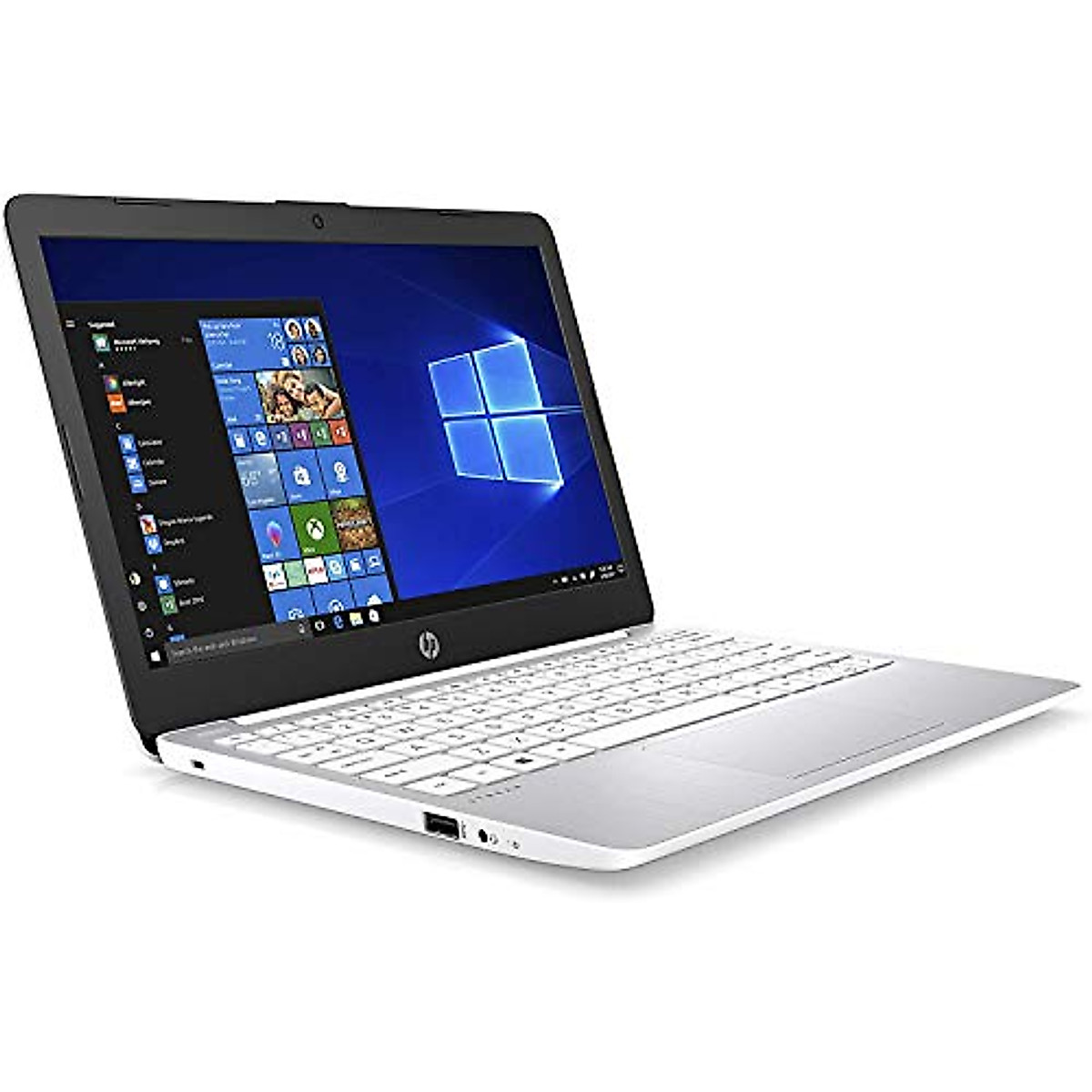 2022 HP Stream 11.6 inch Laptop Computer Intel Celeron N4020 upto 2.8 GHz, 4GB RAM, 32GB eMMC Storage, Windows 10 Home, 13Hr Battery Life, Office 365 1Year, (Diamond White) Plus Vgsion Bundle Software