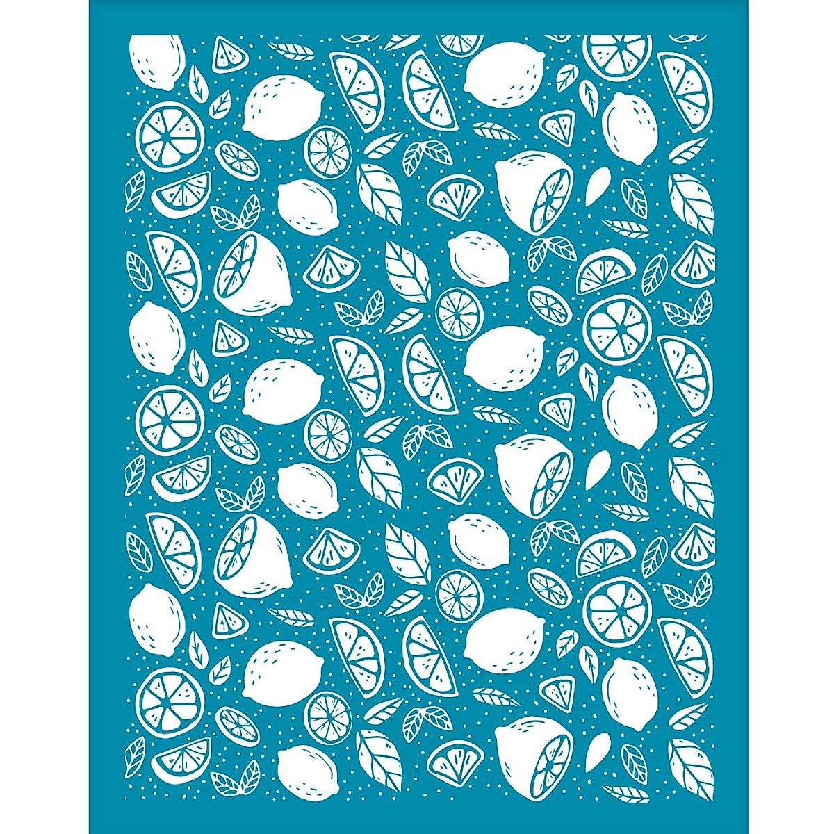 OLYCRAFT 4x5 Inch Silk Screen for Polymer Clay Lemon Pattern Silk Screen Printing Stencil Reusable Washable Clay Stencil Non-Adhesive Transfer Stencil for Polymer Clay Earring Jewelry Making