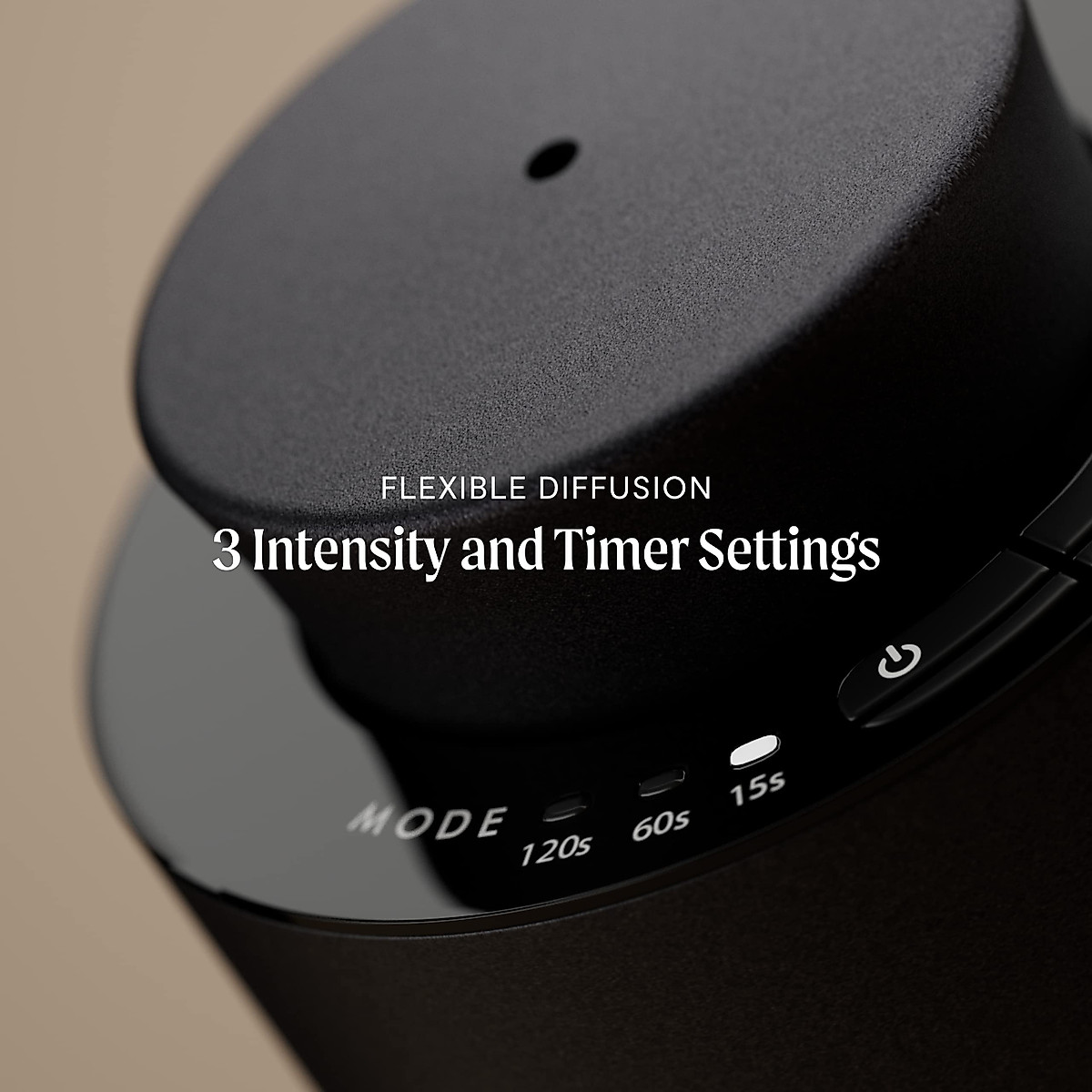 Hohm Vessel Diffuser - Portable Essential Oil Atomizer Diffuser for Essential Oils - Waterless Essential Oil Diffuser - Adjustable Scenting, Chargeable & 450 SQ-FT Coverage - Black