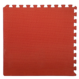 4-Pack of Interlocking EVA Foam Floor Tiles with Border Pieces - Great for Use as a Play Mat or Home Exercise Flooring by Stalwart