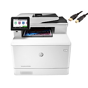 HP Color LaserJet Pro M479fdw Compact Wireless All-in-One Laser Printer, Print Scan Copy Fax, 4.3" Color Touchscreen, Auto 2-Sided Printing, WIFI, USB 2.0, 28ppm, 50-sheet, 600x600DPI, White,Durlyfish