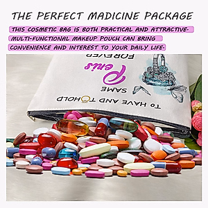 Hookoome Wedding Survival Kit For Bride Gifts Cosmetic Bags-Same Pen-is Forever -Funny Multipurpose Travel Toiletry Pouch With Zipper Canvas Bag For Women Bridal Shower Bachelorette Party Gifts