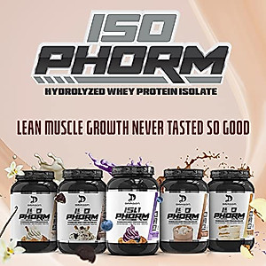 DRAGON PHARMA Hydrolized Whey Protein Isolate, Fast Absorption, Gluten Free, 100% Whey Protein, IsoPhorm, Maximize Recovery, Great Tasting, 25 Grams Per Serving (31 Servings, Vanilla Soft Serve)