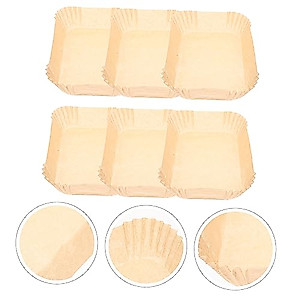 UPKOCH 100pcs Air Fryer Liner Disposable Underpads Round Parchment Paper Square Baking Pan Oven Baking Accessories Air Fryer Liner Trays Parchment Paper for Baking Air Fryer Accessories