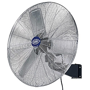 Global Industrial Deluxe Oscillating Wall Mount Fan, 30" Diameter, 1/2HP, 10,000CFM