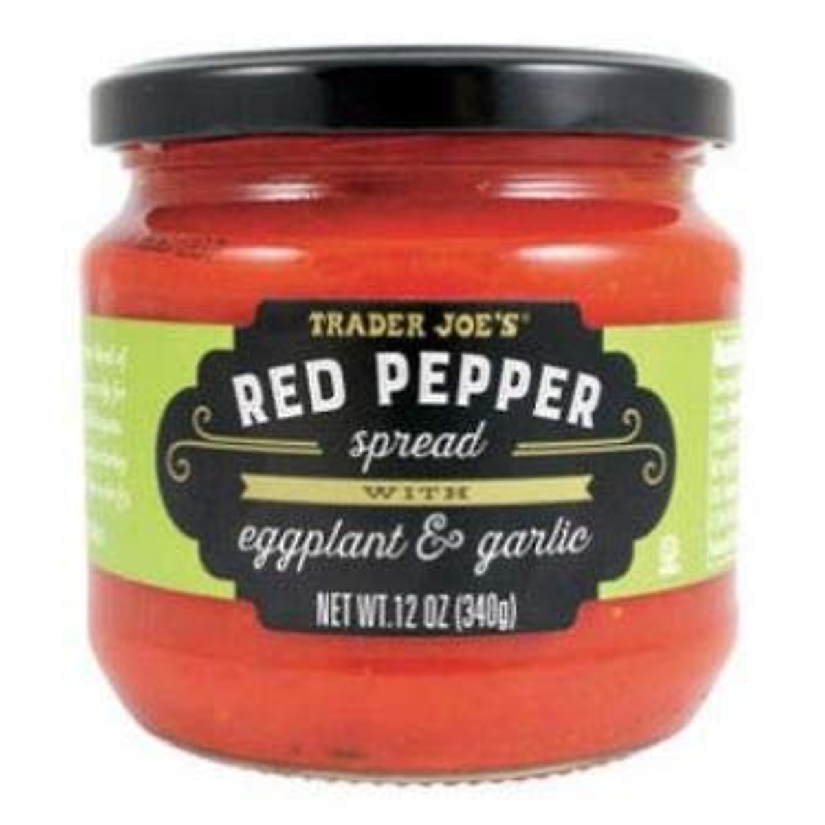 Trader Joe's Red Pepper Spread with Eggplant and Garlic NET WT. 12 OZ (340g)