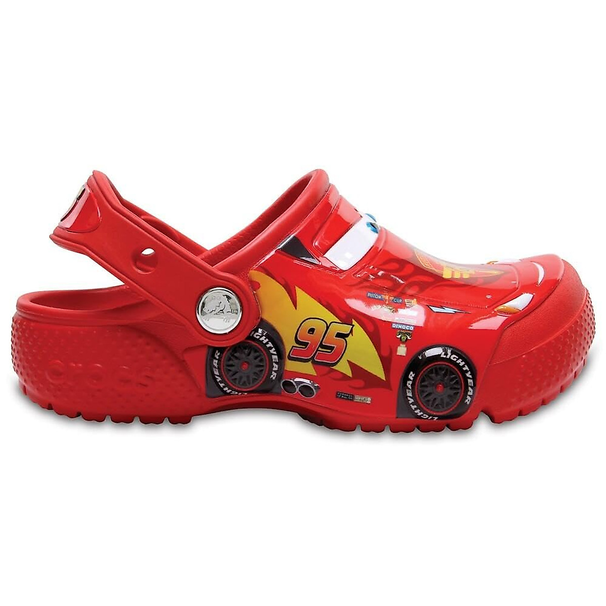 Crocs Kids' funlab Cars K Clog, Flame, 12 M US Little Kid