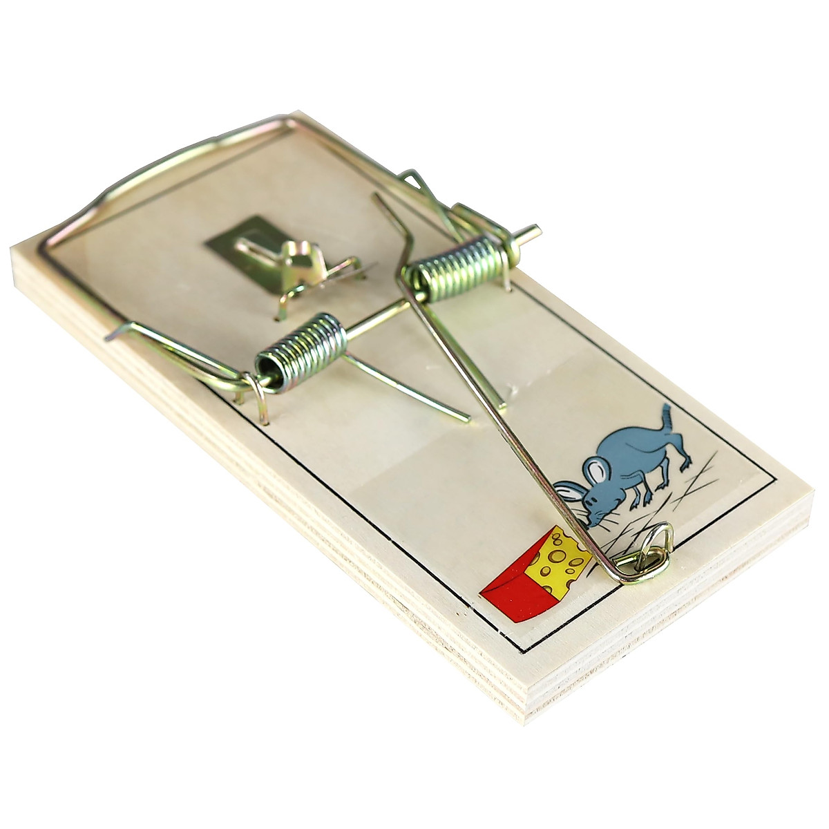 Harrier Hardware 12-Pack Rat Trap Bulk Set - Reliable Double Spring Mechanism with Sturdy Wood Base and Metal Plate for Indoor and Outdoor Quick Strong Snap