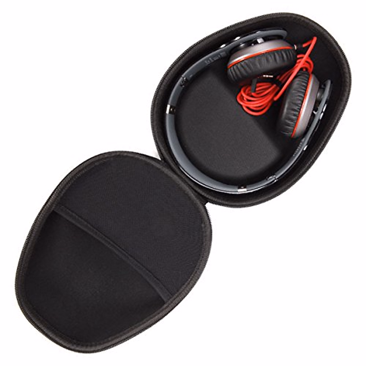Tosnail 2 Pack Full-Sized Hard Headphone Case - Great Protection for Audio Technica, Beats, Sony and More - Black