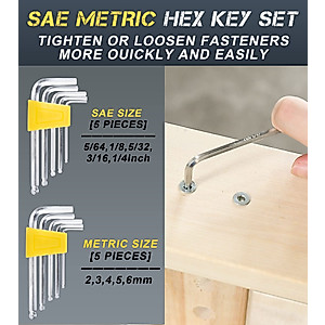 DOWELL Magnetic Screwdriver Set Slotted/Phillips/Torx 108-Piece Stubby Screwdriver Mini Precision Screwdriver Bits Set Hex Key Set Magnetizer Tool Kit for Repair Craft