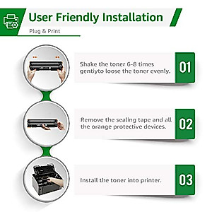 GREENSKY Compatible Toner Cartridge Replacement for HP 85A CE285A HP85A for HP Laserjet P1102W 1102W P1109W M1212NF MFP P1005 P1006 M1217NFW Printers (Black, 2-Packs)