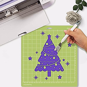 Craft Vinyl Weeding Tools,Scraper,Weeders,Spatula,Scoring Stylus,Tweezers,Scissor,Weeding Tool Set Basic Craft Removal Tool Kits for Cricut,Scrapbooking,Silhouettes and Cardstock,7 pcs Mint