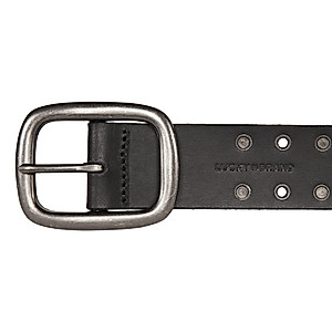Lucky Brand Men Casual Leather Belt, Grommet and Stud-Black, 42