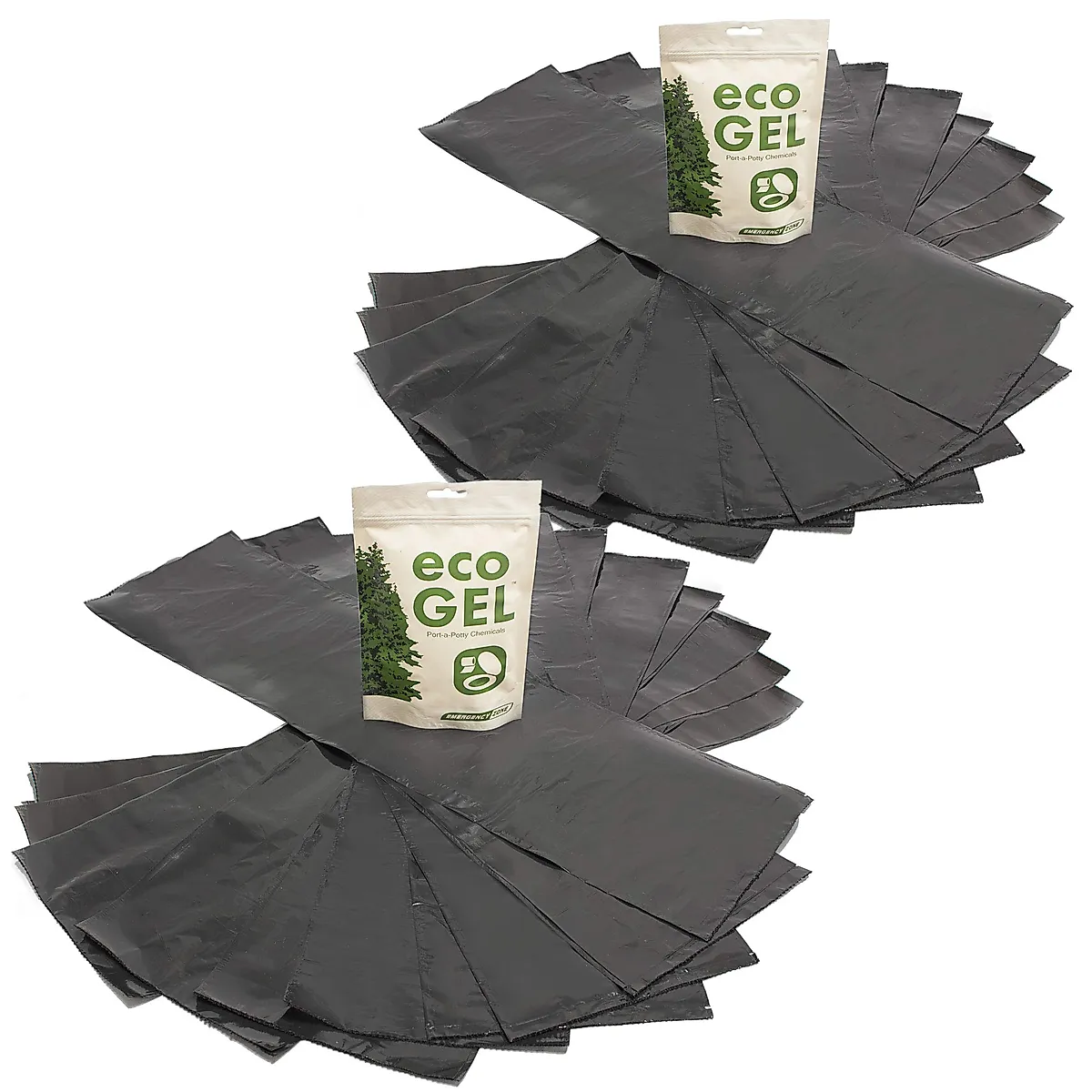 Emergency Zone Eco Gel and Liner Refill Set. Pack of 2