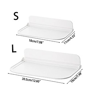 Aurgiarme Wall Mounted Foldable Storage Shelf Multipurpose Organization Holder for Kitchen Bathroom Towel Rack Supplies