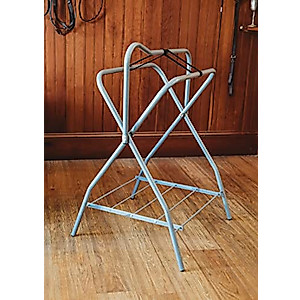 Dover Saddlery Portable Saddle Stand & Quilted All-Purpose Saddle Pad, Burgundy